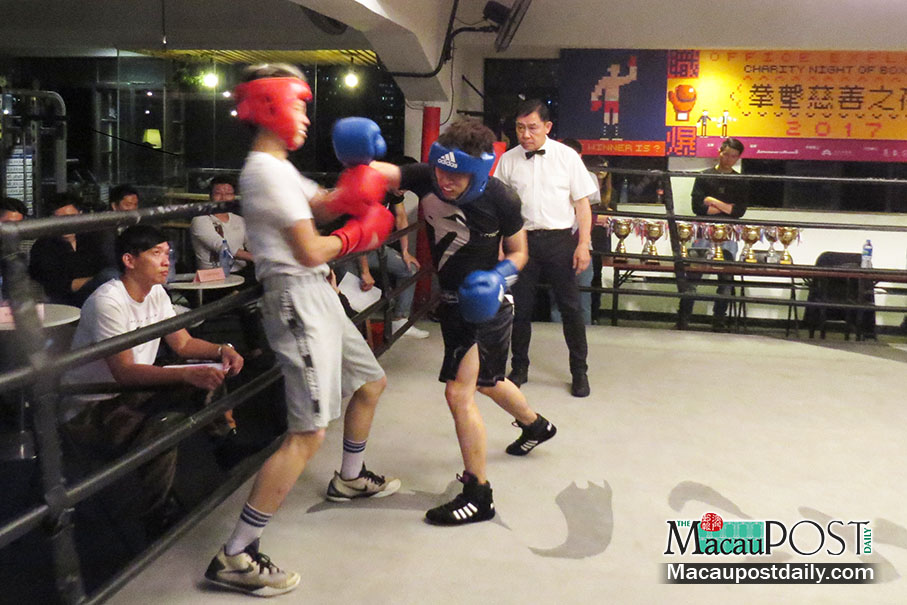 Local boxing teams battle it out on charity night
